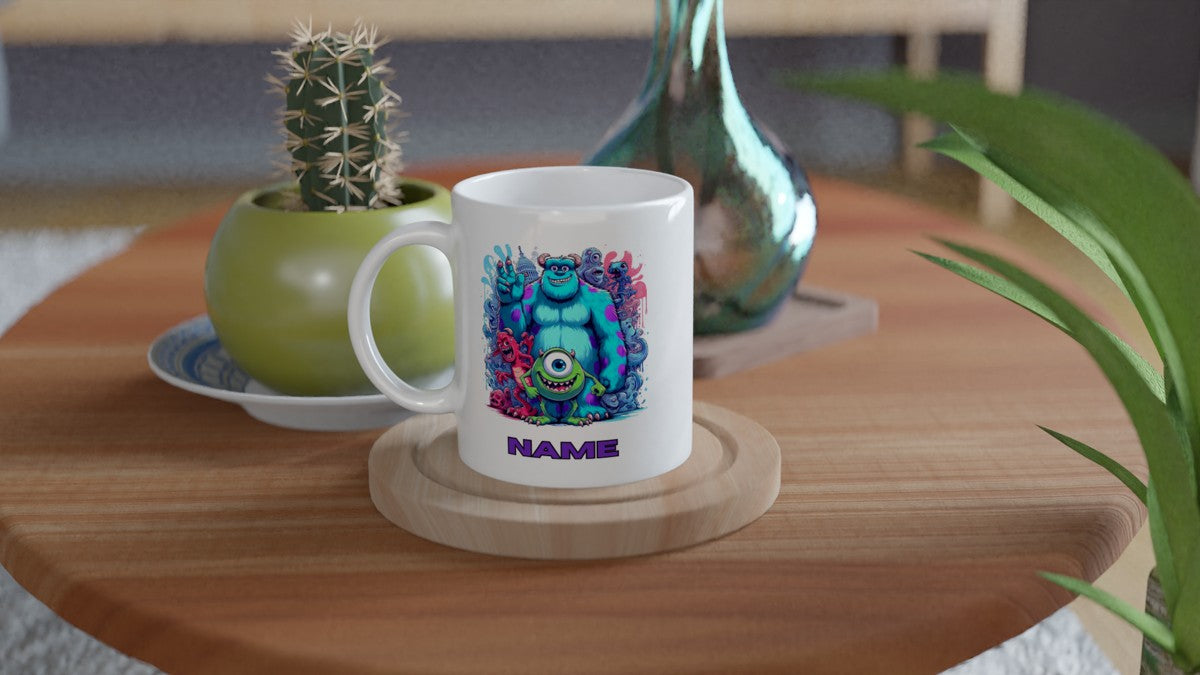 11oz Personalised 'Named' Monsters Inc Mug. – Mugginsuk